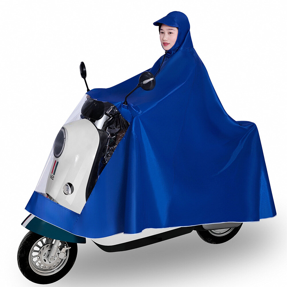 Дождевик для электросамокатов, очень большой и толстый, для электровелосипедов, мотоциклистов, унисекс, полный защитный костюм, защита от сильного дождя, дождевик