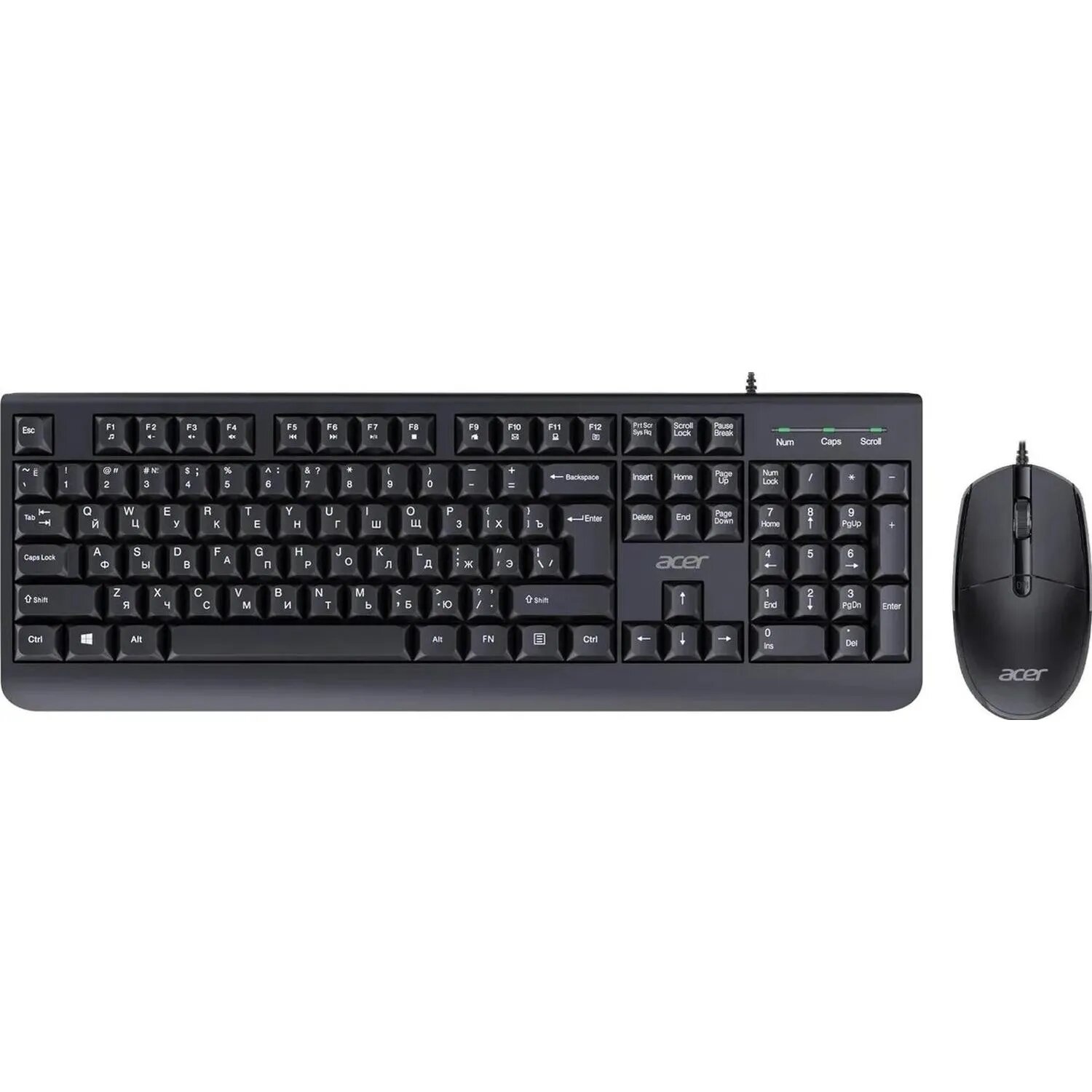Набор клавиатура+мышь Acer OCC400, черный USB (ZL. ACCCC.015)