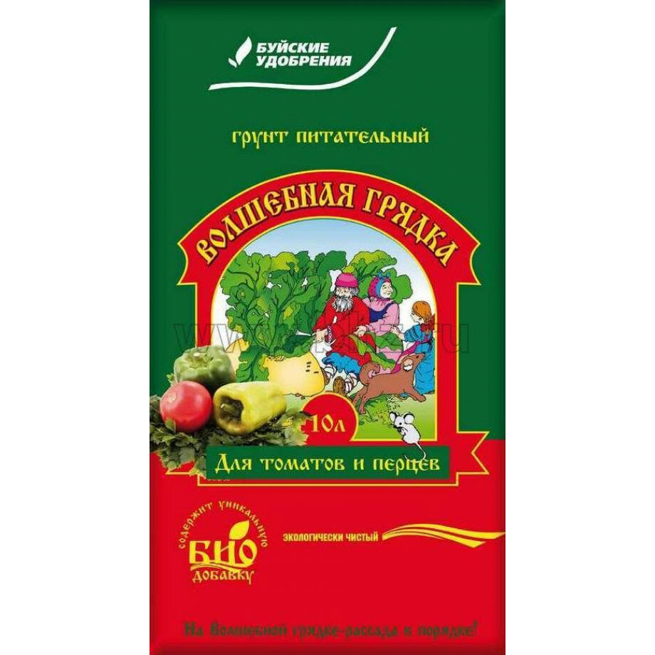 Удобрение грунт ПИТ волшебная грядка томат 10Л БУЙ