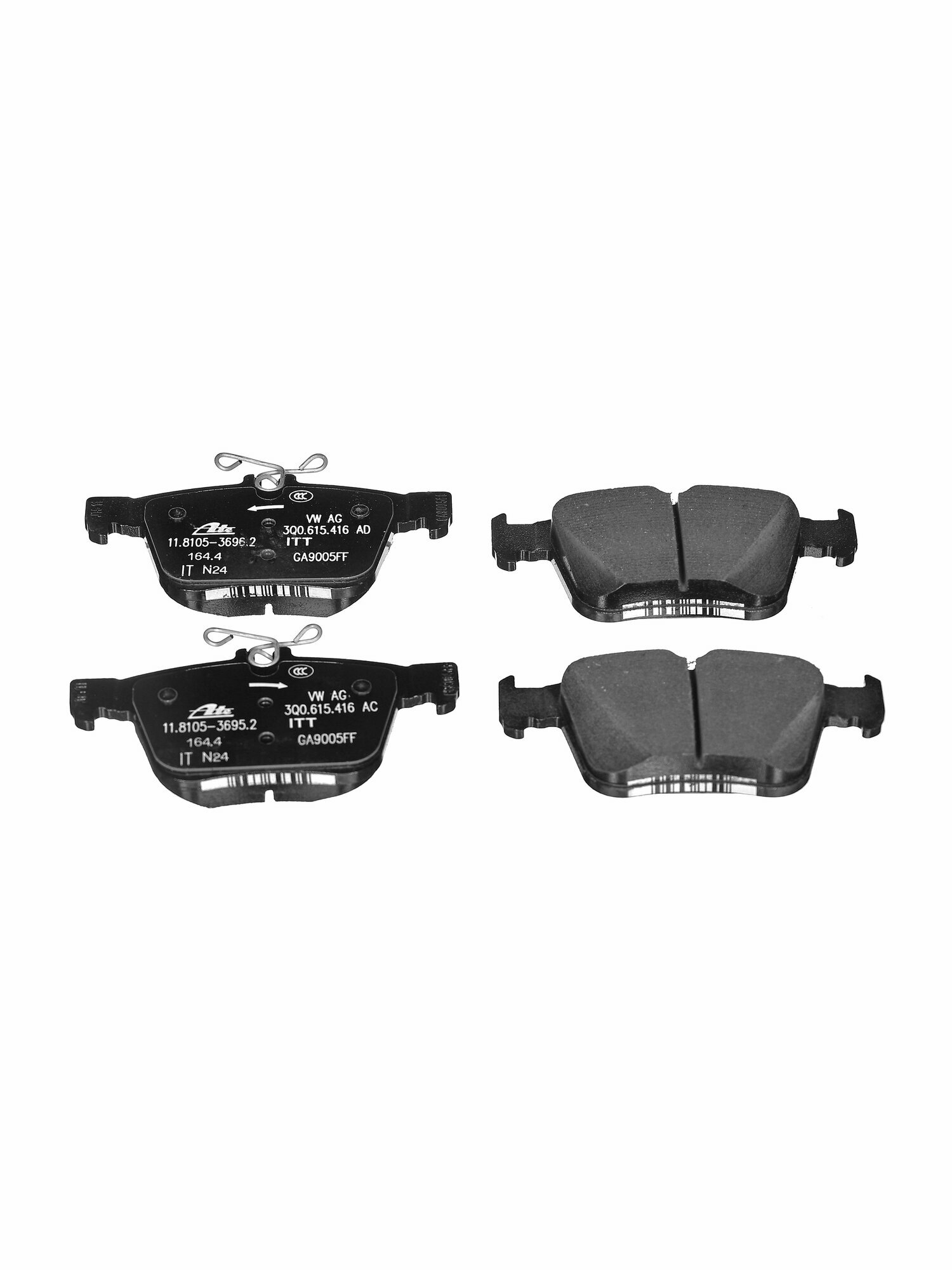 Колодки тормозные дисковые задние VAG (3Q0698451M)