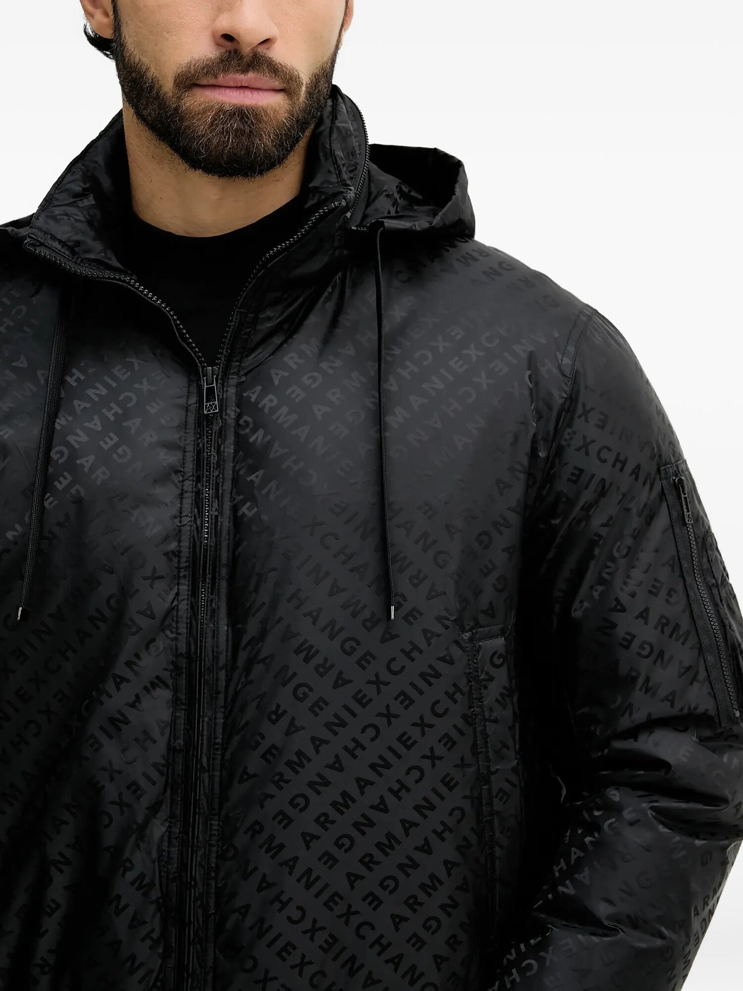 Куртка Armani Exchange, размер 46, black/black — фото 1
