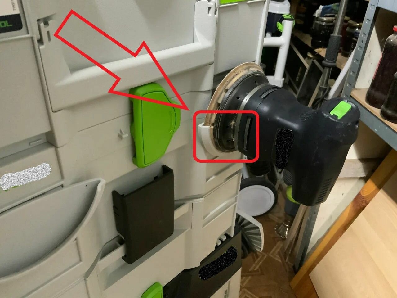 Держатель Festool RO 125 к систейнеру Festool T-LOC
