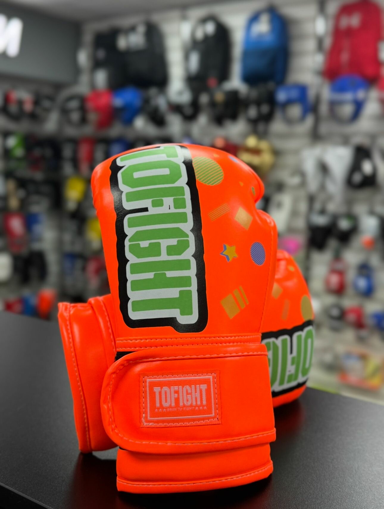 Боксерские перчатки оранжевые (6 oz)