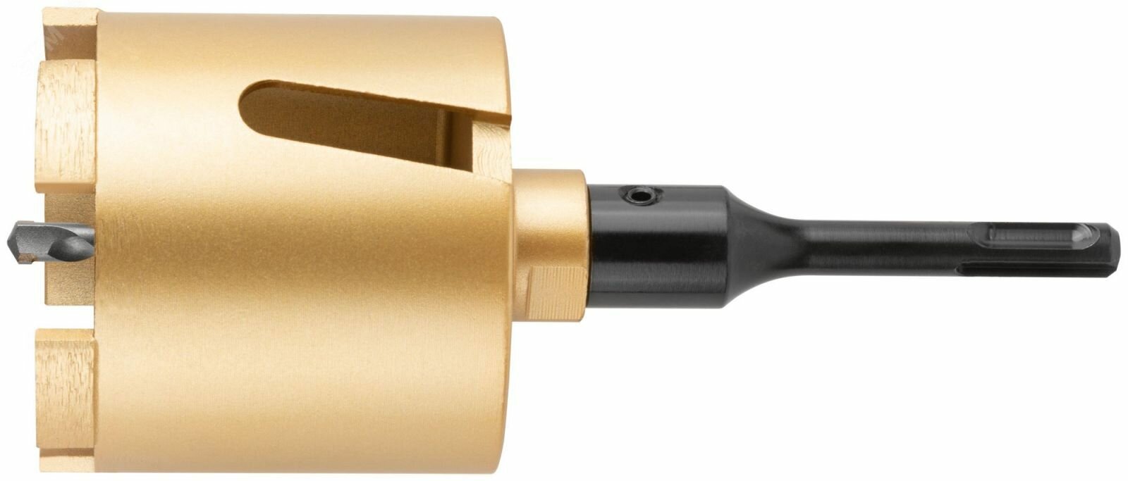 Коронка алмазная Fit кольцевая, по бетону, безударная, в сборе, 82 мм