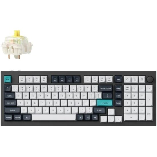 Клавиатура Keychron Q5 Max, Banana Switches, беспроводная, Carbon Black (Q5M-M4P-RU)