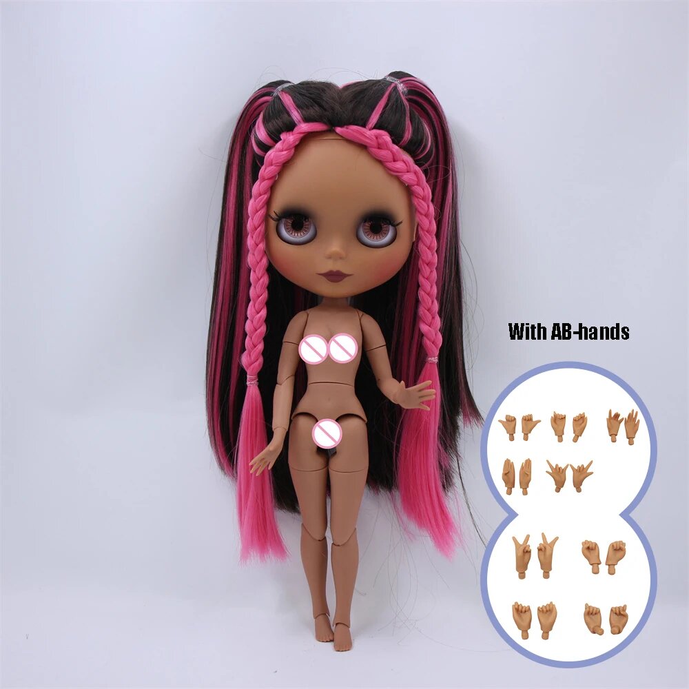 DBS ICY DBS шарнирная кукла пластик черный nude doll