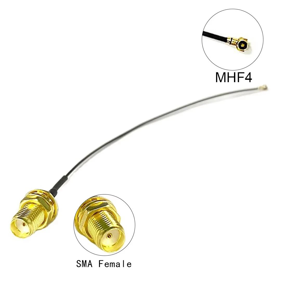 Перемычка SMA U.FL MHF4, 10cm, Цвет: 10cm