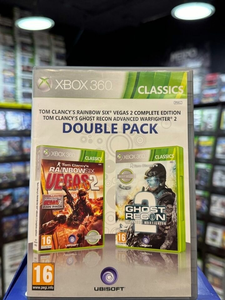 Игра Tom Clancy's Rainbow Six: Vegas 2 + Ghost Recon 2 (Xbox 360) (Box)