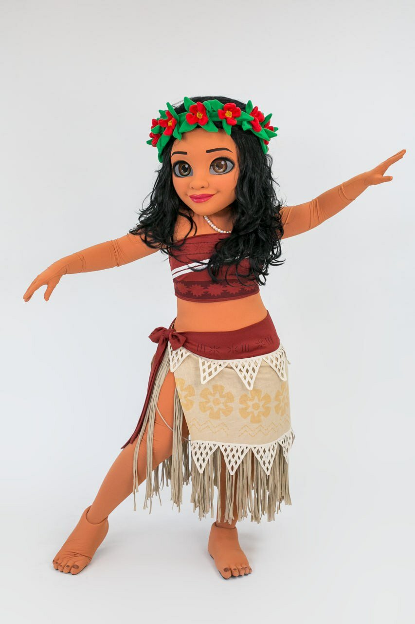 Ростовая кукла Куколка Девочка Милана р. 44-48; Карнавальный костюм для аниматора; ростовой костюм