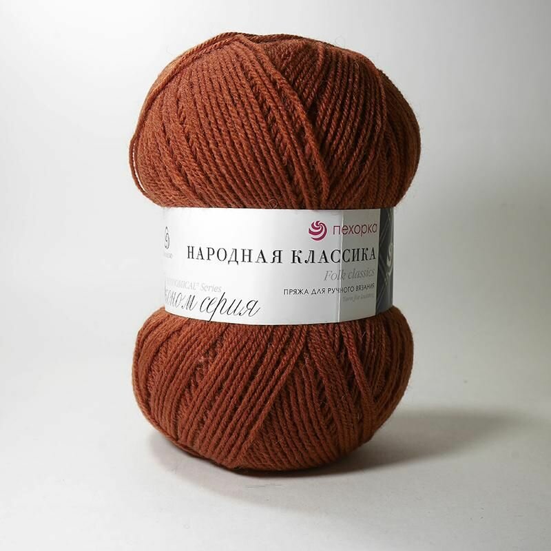 Пряжа Пехорка Народная классика 397 (5 мотков по 100г/400м) керамика