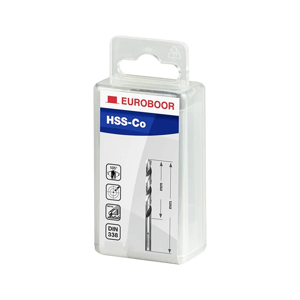 Сверло по металлу кобальтовое hss-co 5 шт, 11х94х142 мм EUROBOOR TDCO.110 (3F)