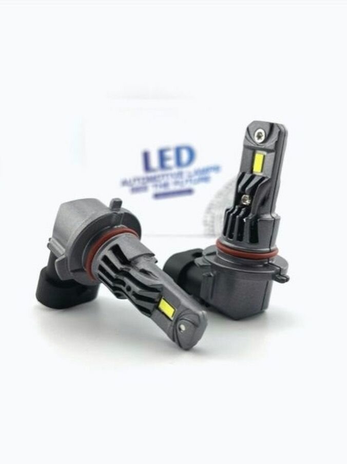 Лед лампы HB3 4300k белый теплый свет / светодиодные LED автолампы 9005 комплект 2 шт