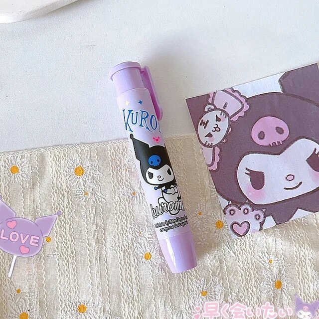 Выдвижной ластик Sanrio Hello Kitty, фигурки персонажей аниме, собачка Cinnamon Dog, канцелярские товары с персонажами мультфильма My Melody, подарки на день рождения для детей.
