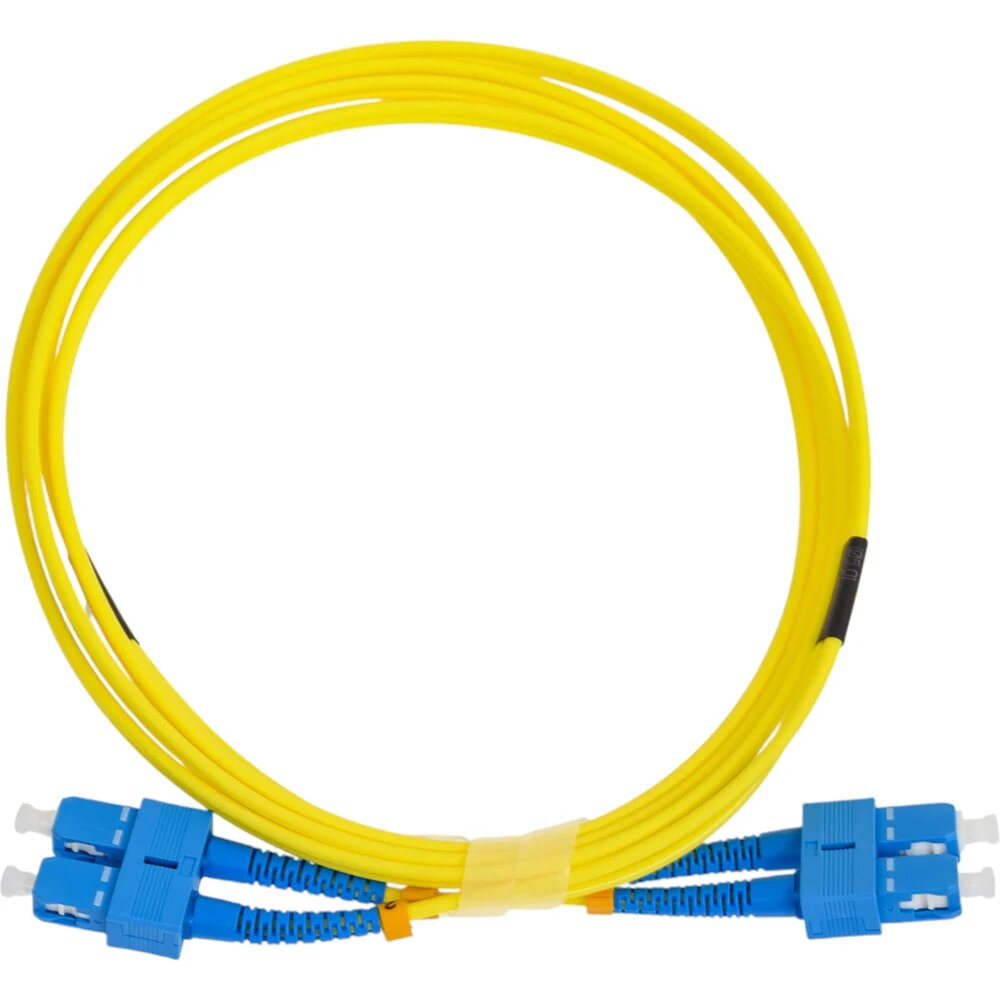 Оптический патч-корд REXANT (SM), 9/125 (OS2), SC/UPC-SC/UPC, дуплекс, LSZH, 2м 50-2012