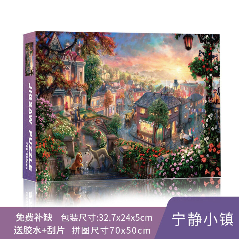 Пазл Том и Джерри 1000 деталей 500 деталей игрушки для детей мальчиков девочек взрослый снятие стресса с рамкой бумажная цветная коробка