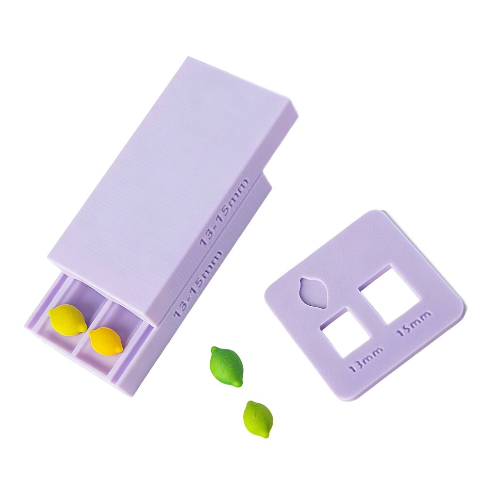 3D печатная форма для лимонной глины Инструмент для изготовления глины 13 мм 15 мм Принадлежности для изготовления ювелирных изделий Пластиковая текстура Подходит для изготовления бисера