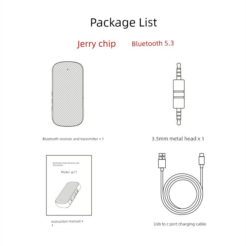 Bluetooth 5,3 приемник-передатчик автомобильный aux аудиобокс «два в одном» ТВ беспроводная гарнитура модуль