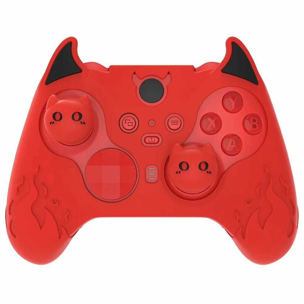 PlayVital Силиконовый чехол Cute Demon для Xbox Elite Series 2, красный, противоскользящий