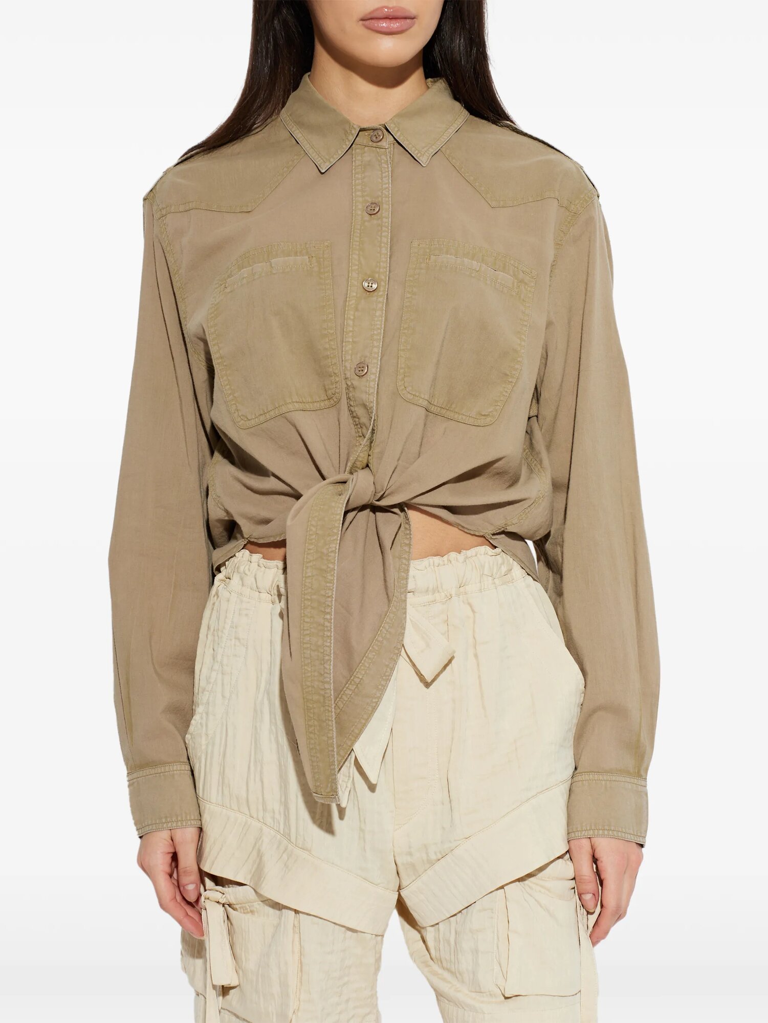 Рубашка Isabel Marant Pocket shirt, размер 36, разноцветный — фото 1