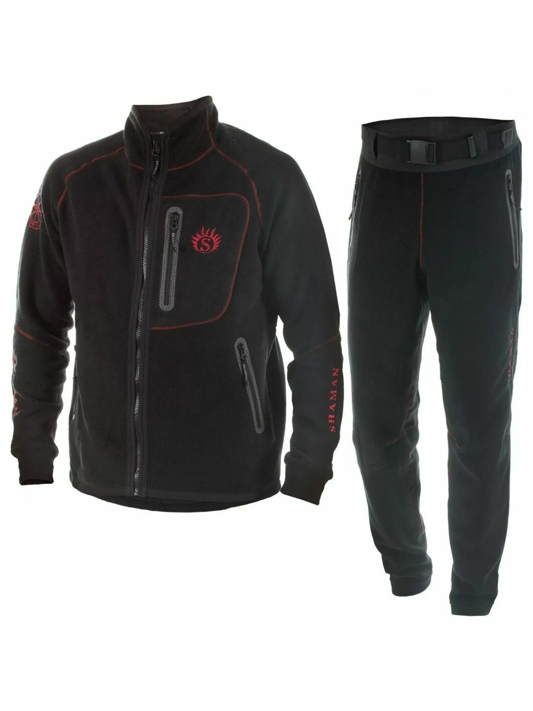 Костюм мужской ХСН "Tracker I-280", флис, черный, размер 46-48/176