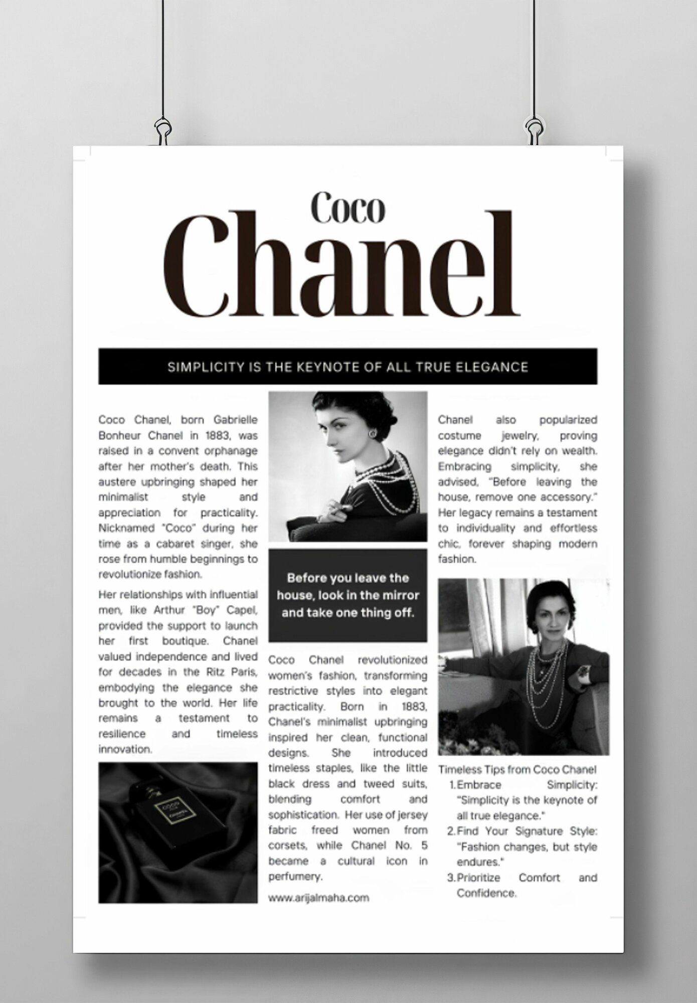 Постер / Плакат Шанель (Chanel)