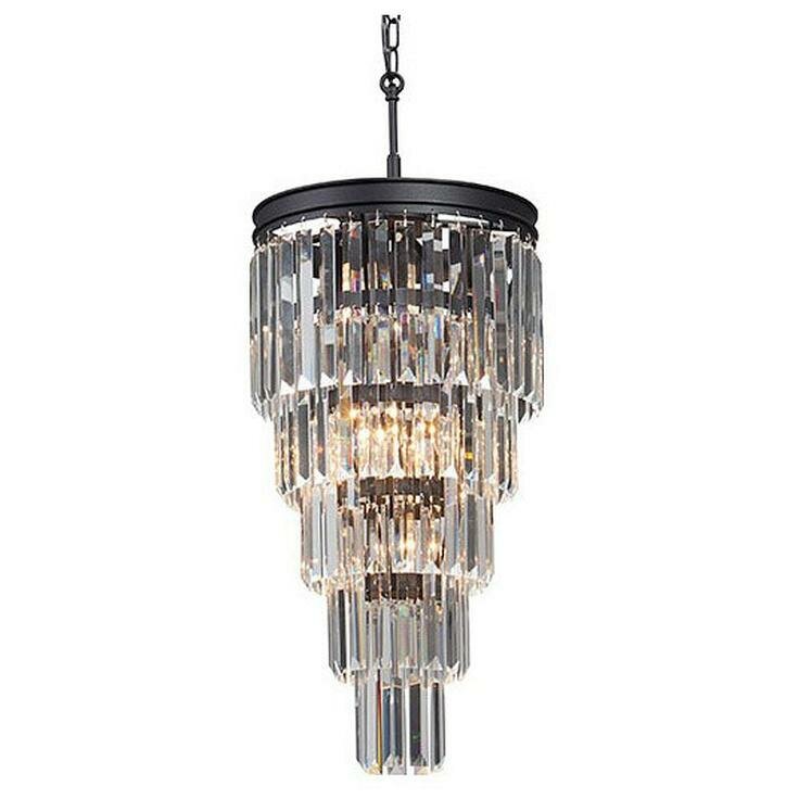 Люстра Vitaluce V5151 V5151-1/7 цвет черный Накаливания, Светодиодные Модерн