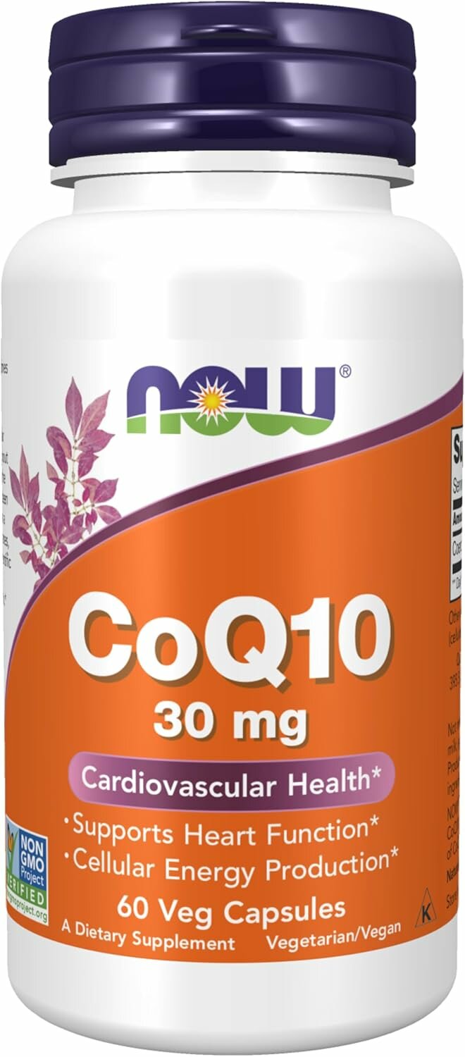 NOW CoQ10 30 mg 60 veg capsules (коэнзим Q10)