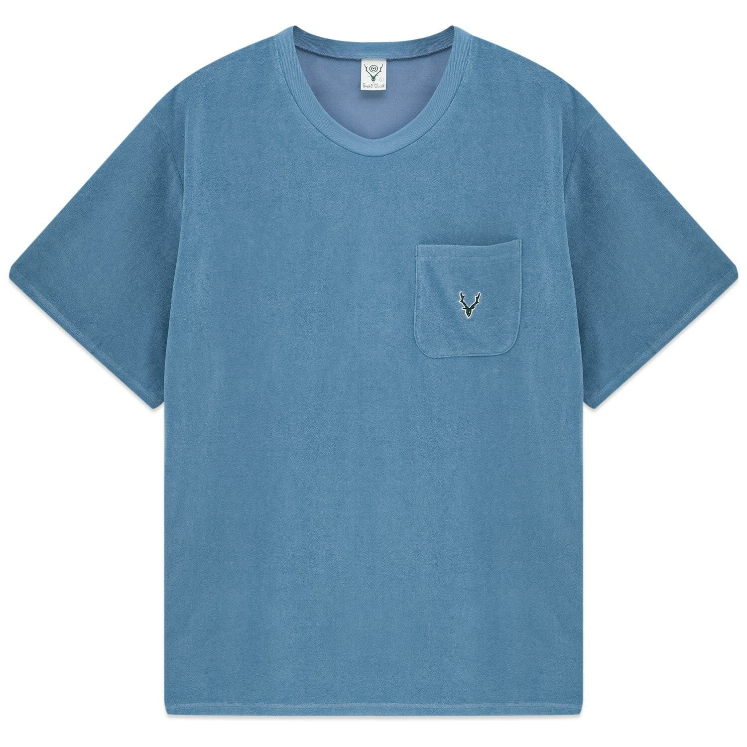 Футболка South2 West8 Футболка South2 West8 S/S Round Pocket Tee - Pile