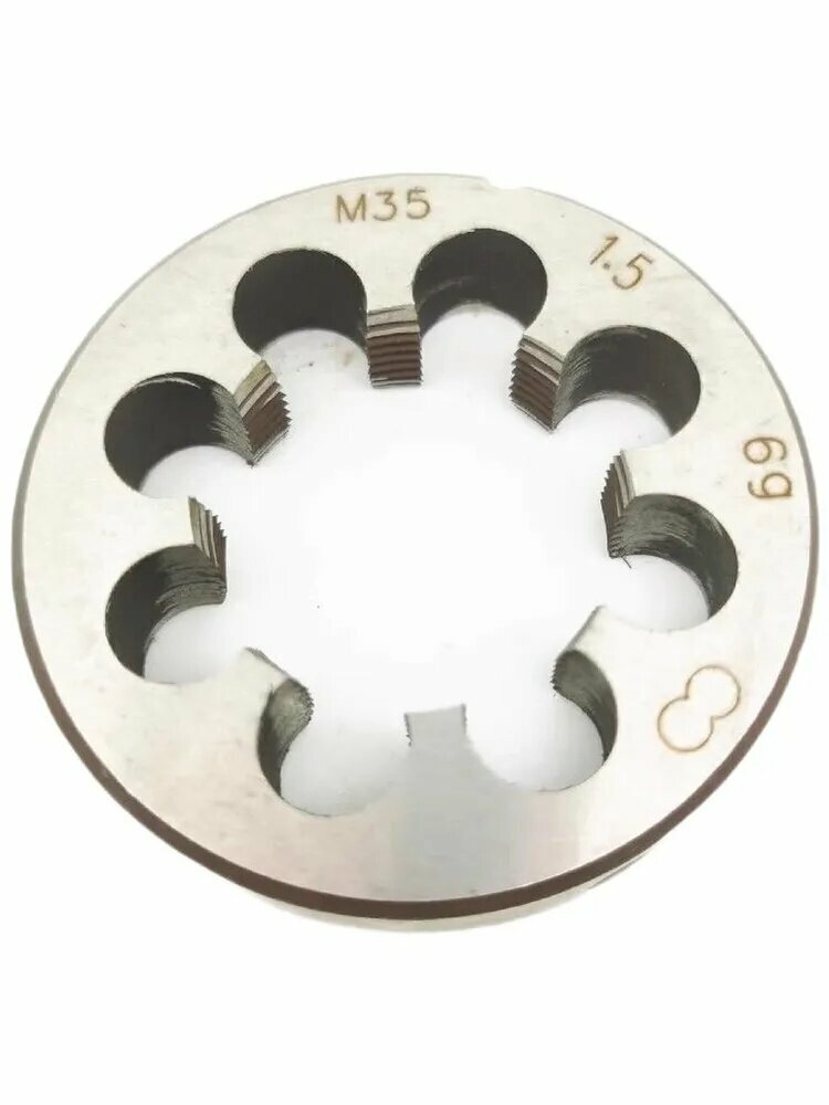 Плашка ручная, Правая, М35х1,5, 9ХС Сталь инструментальная, 1 штука, FUDO