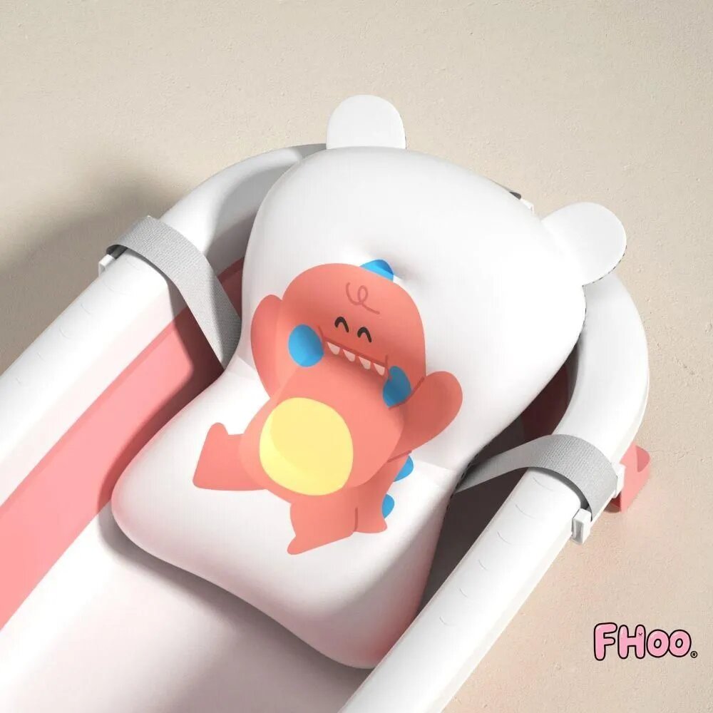 Гамак для купания новорожденных MELL в ванночку / мягкая горка с креплениями для поддержки для малышей / купальный матрасик - подставка для мытья ребенка