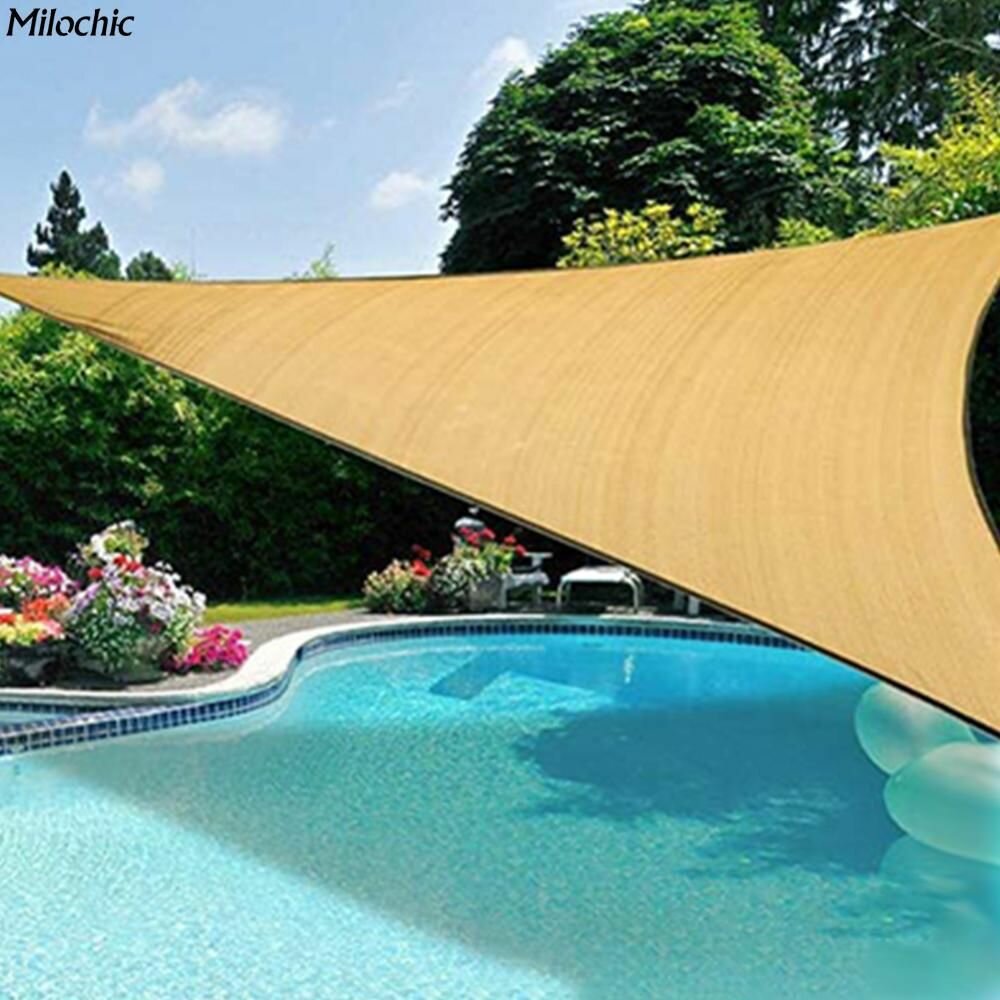 Кемпинг на открытом воздухе, треугольный солнцезащитный козырек для бассейна, водонепроницаемый и защищенный от ультрафиолета, подходит для рыбалки