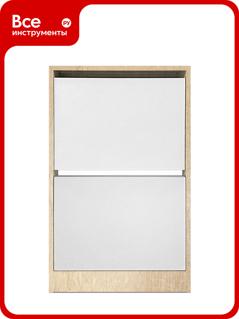 Обувница Венталл Арт Лаком-2 дуб сонома/белый Ven_00672