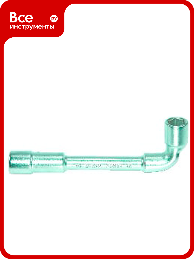 Гаечный торцевой Г-образный ключ 17x17 мм FORCE 75317R, стальная сплошная конструкция, универсальное применение