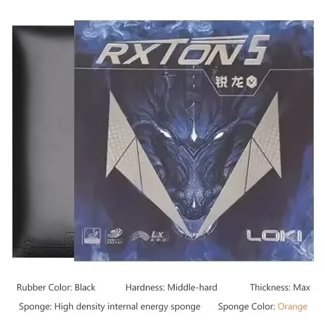 Резина для настольного тенниса LOKI RXTON 5 красная