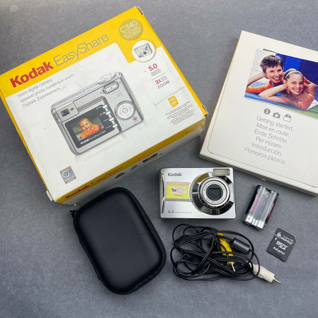 Цифровой компактный фотоаппарат Kodak EasyShare C140, с коробкой