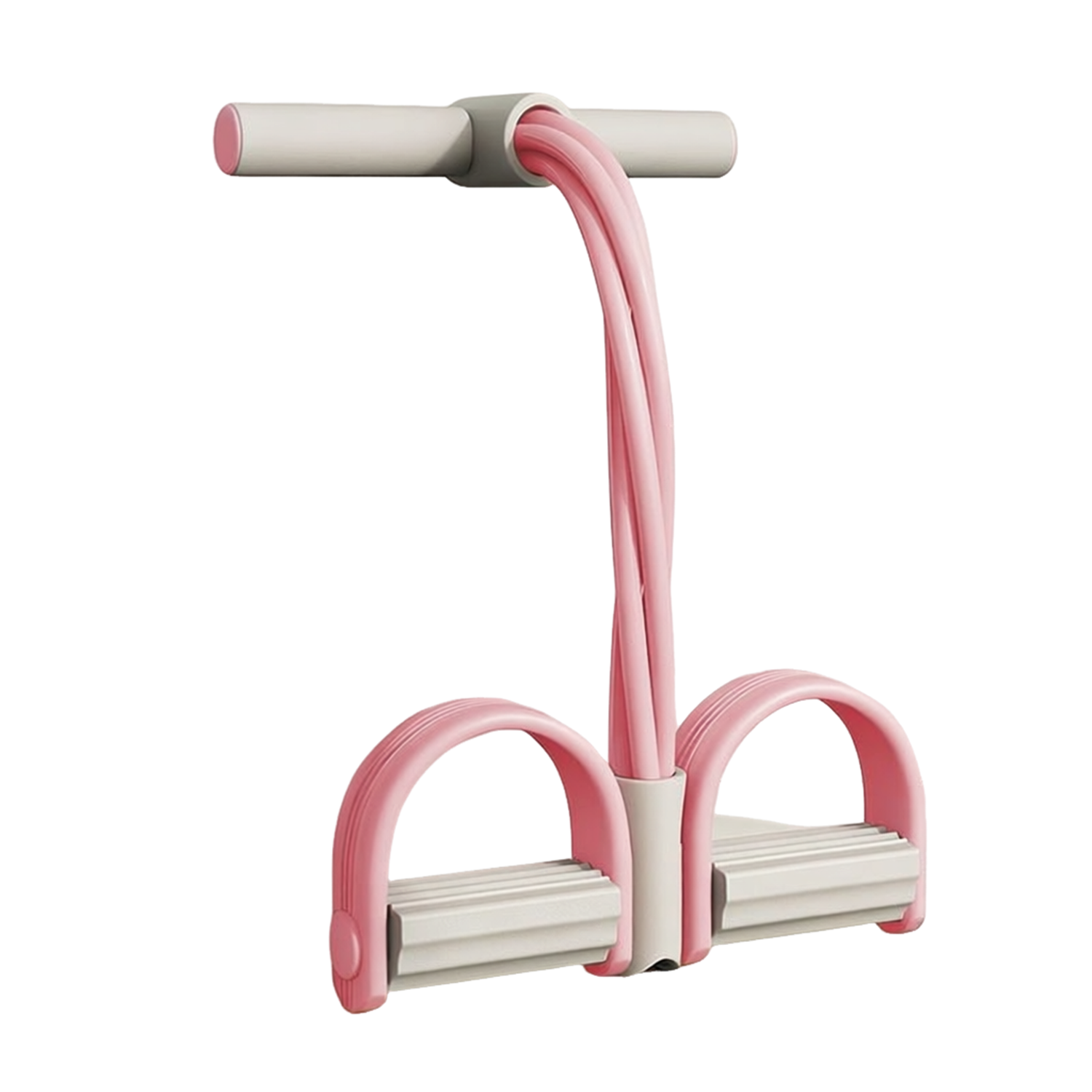 Тренажер резинового эспандера с 6 трубками, ремешком для ног и ручками, натуральный резин, для тренировки пресса, талии, рук и ног, многофункциональный фитнес-эспандер