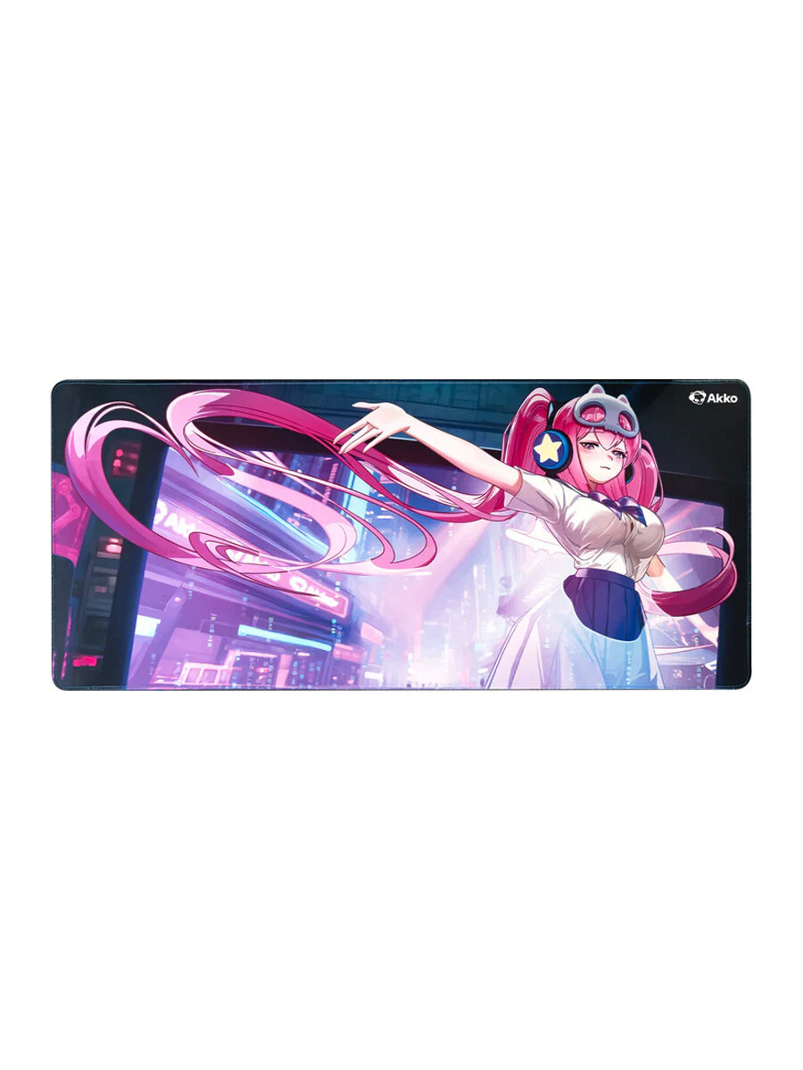 Akko Lulu Liu Mouse Pad, черный/фиолетовый, коврик для мыши