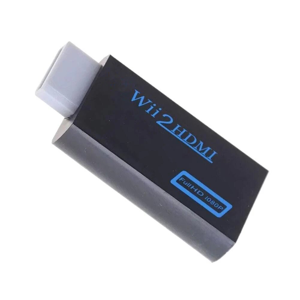 Адаптер Wii 2 HDMI Full HD, черный