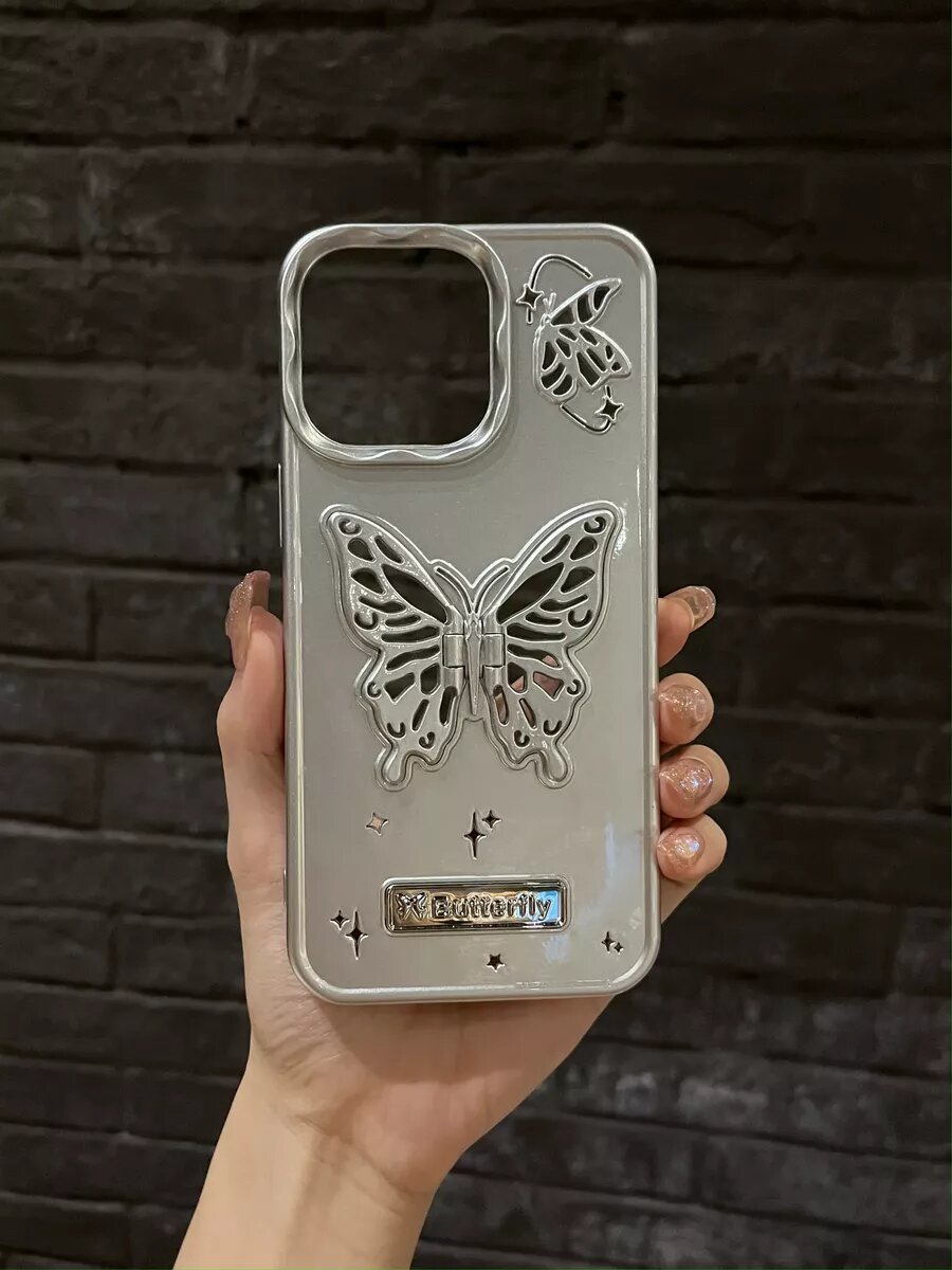 Чехол О'кейси, для iPhone 15, Pro Max, серебристый, защита камеры