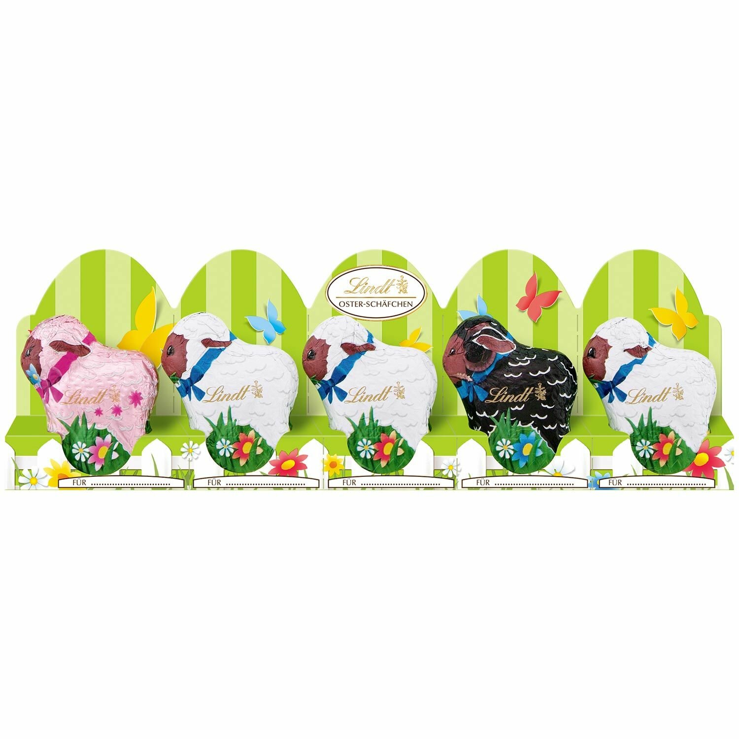 LIndt mini Gold lambs пасхальные овечки из молочного шоколада, 5х10 г, 5 шт. (из Финляндии)