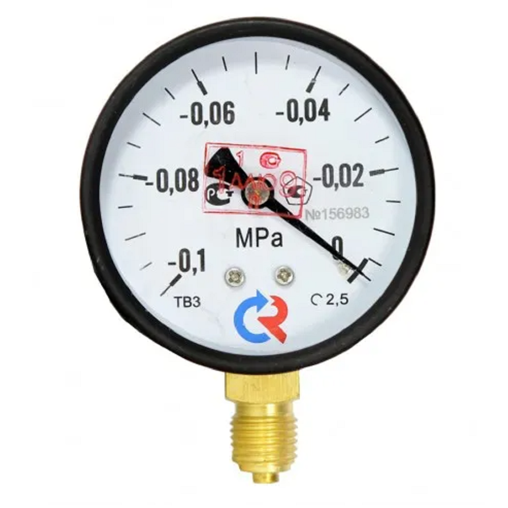 Вакуумметр Росма ТВ-310Р.00 (-0.1-0 МПа) M12x1.5 1.5 общетехнический 63 мм, радиальное присоединение, -0.1-0 МПа, резьба M12x1.5, класс точности 1.5