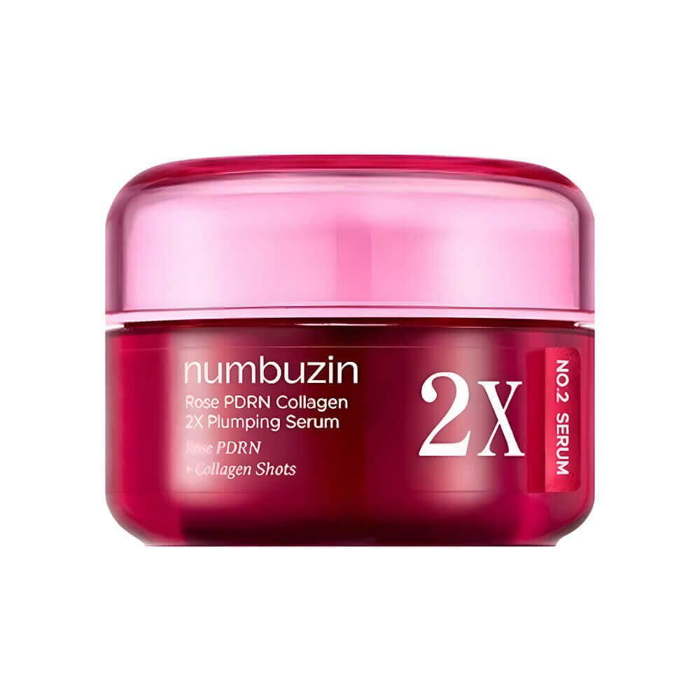 Интенсивная сыворотка с пдрн и микроиглами numbuzin No.2 Rose PDRN Collagen 2X Plumping Serum 30 мл