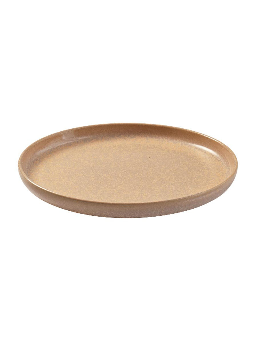 Тарелка плоская 17 см Kenai Ceramics Luma, цвет персиковый, керамика Stoneware