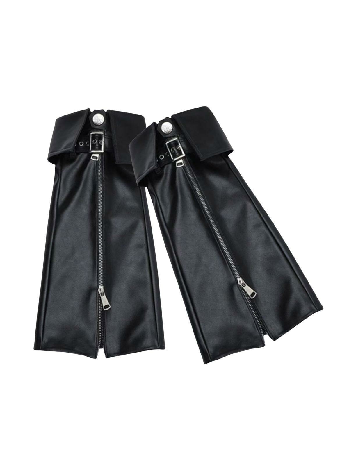 Готические кожаные гетры