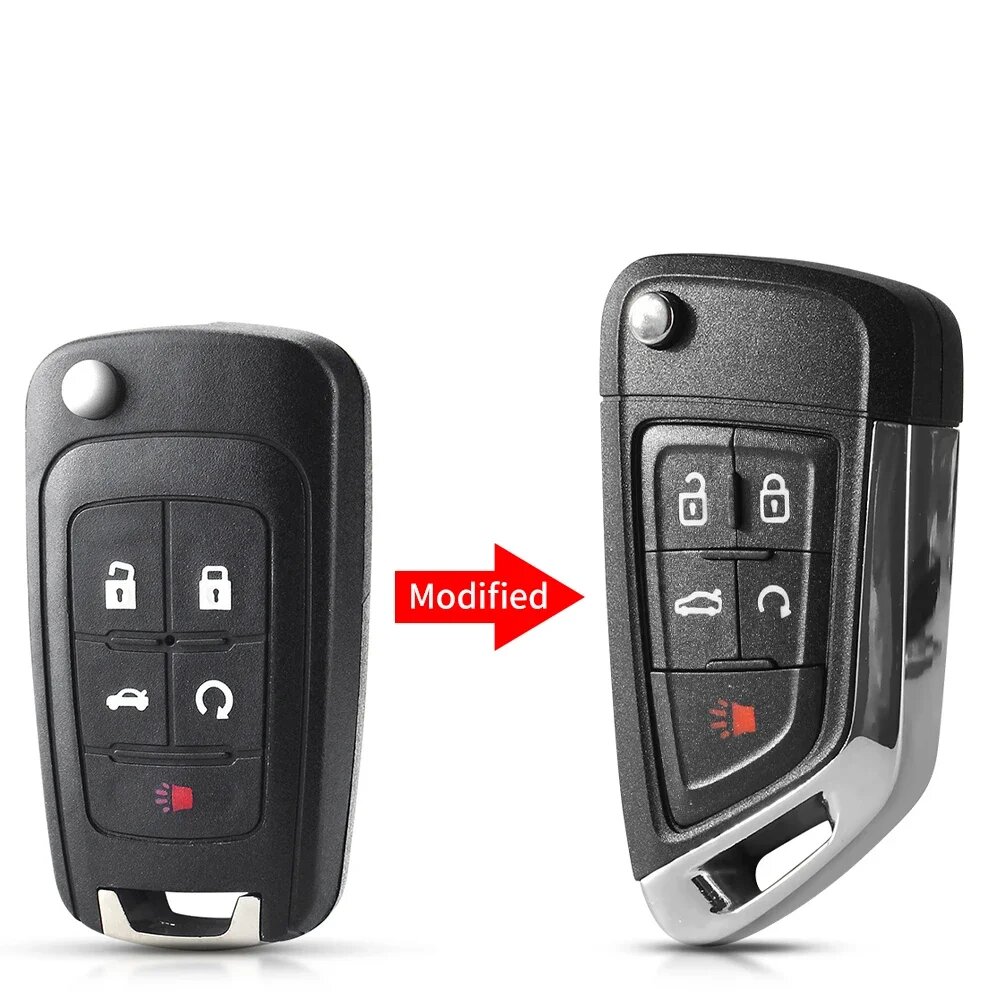 Ключ KEYYOU для Chevrolet Cruze Lova Camaro Aveo Malibu, для Opel Corsa Astra Vectra Zafira, корпус дистанционного ключа для автомобиля 2/3/5/кнопка