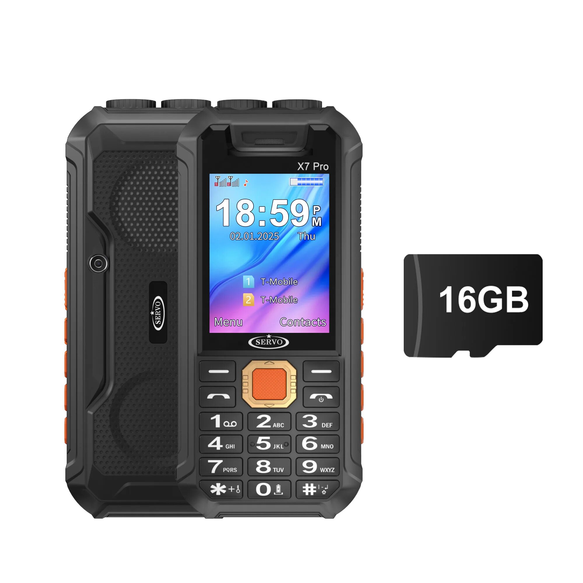 SERVO X7 Pro, черный, 16GB TF card