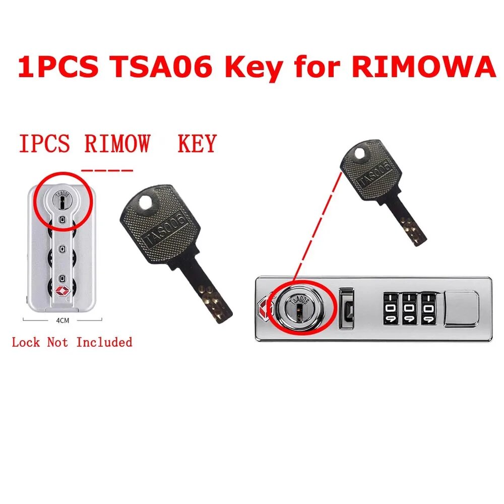 Ключ TSA06 для чемодана Rimowa, белый