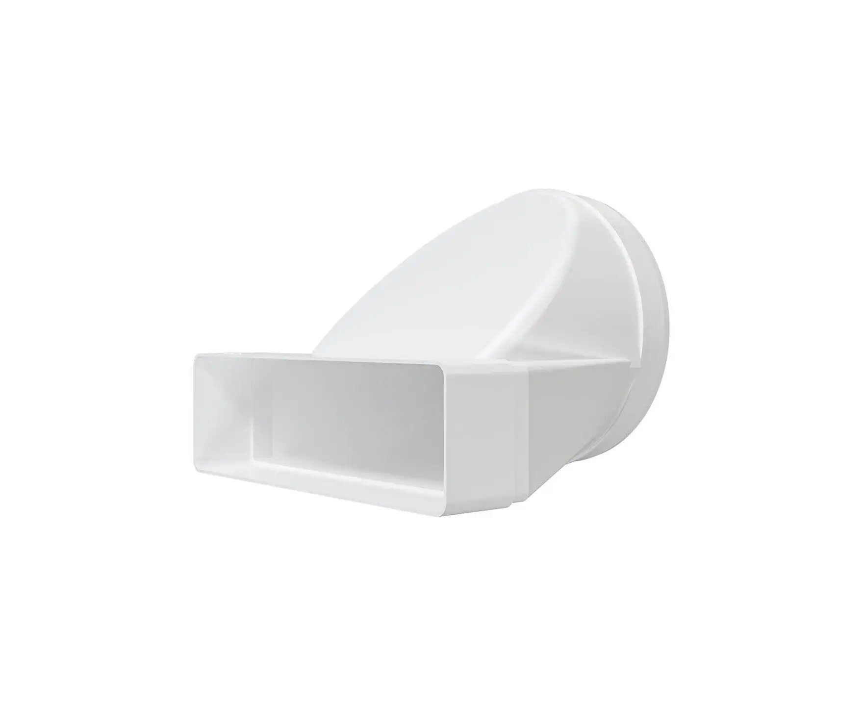 Соединитель эксцентриковый, плоского воздуховода с круглым пластик, 60х204/D150