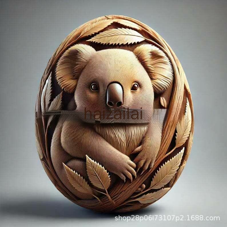 Новинка Animal Easter - резные декоративные яйца из смолы с животными