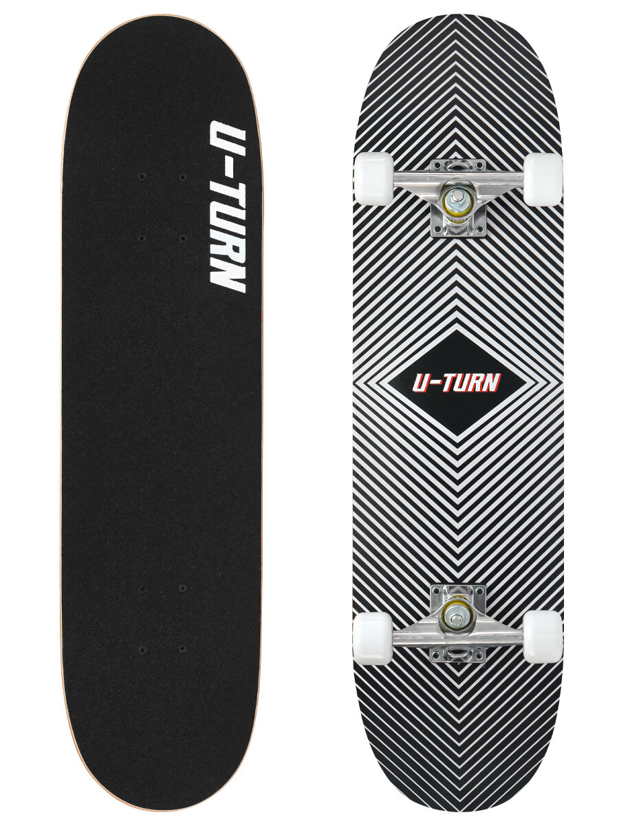 Скейтборд "Миг" деревянный, основа алюминий (79х20х8,5см)(колеса ПУ 50х36мм) (арт. СКБ-3417)